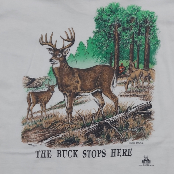 Shirts | Vintage Deer Shirt Buck Wear Hunting The Buck Stops Here Rare ...